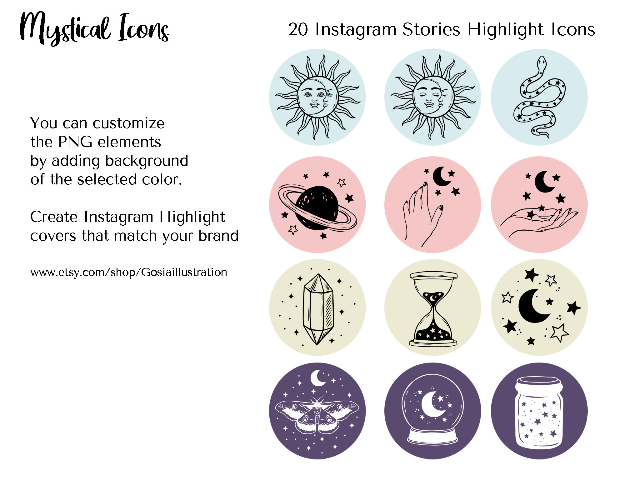 Mystical Icons, Magical Instagram Highlight Icons, Magic Story Covers ...