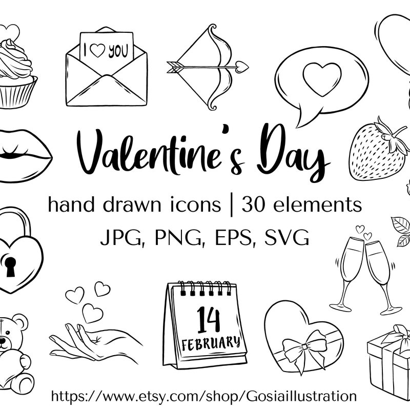 Valentines Day Symbol - Etsy UK