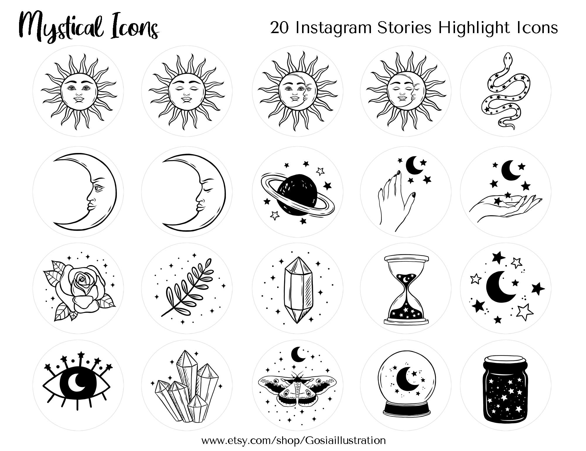 Mystical Icons, Magical Instagram Highlight Icons, Magic Story Covers ...
