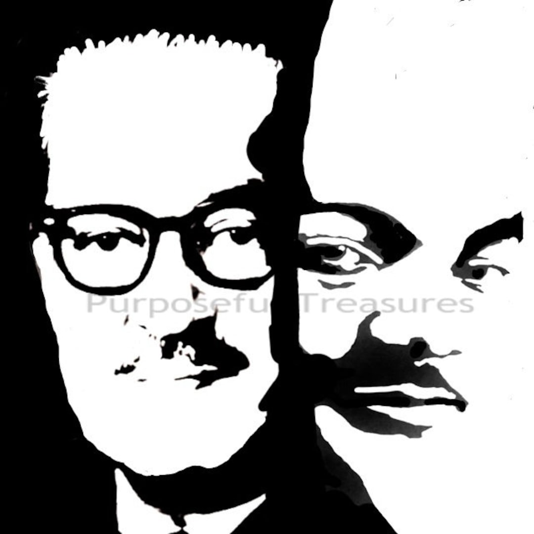 SVG of MLK and Thurgood Marshall - Etsy