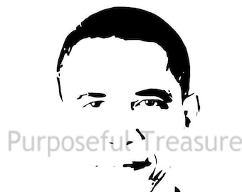 President Barack Obama, SVG, DXF, Cut File, Democrat Decor - Etsy