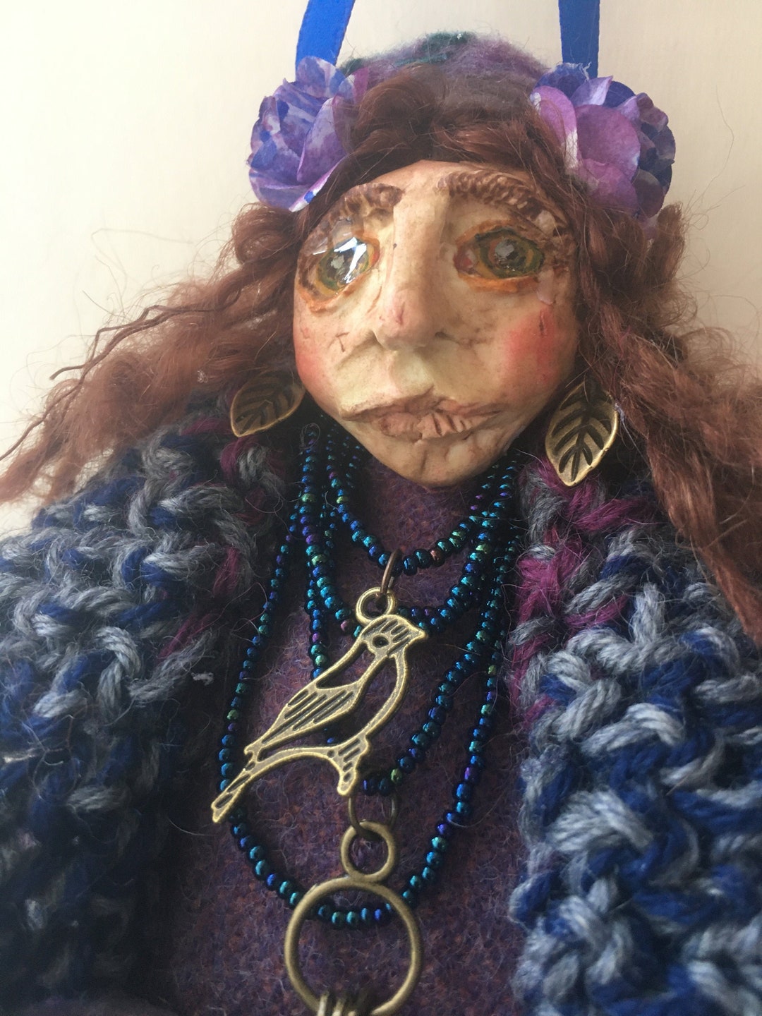 MOCHYN: OOAK Welsh Fairy Art Doll Handmade Wise Woman Witch Spirit Doll ...