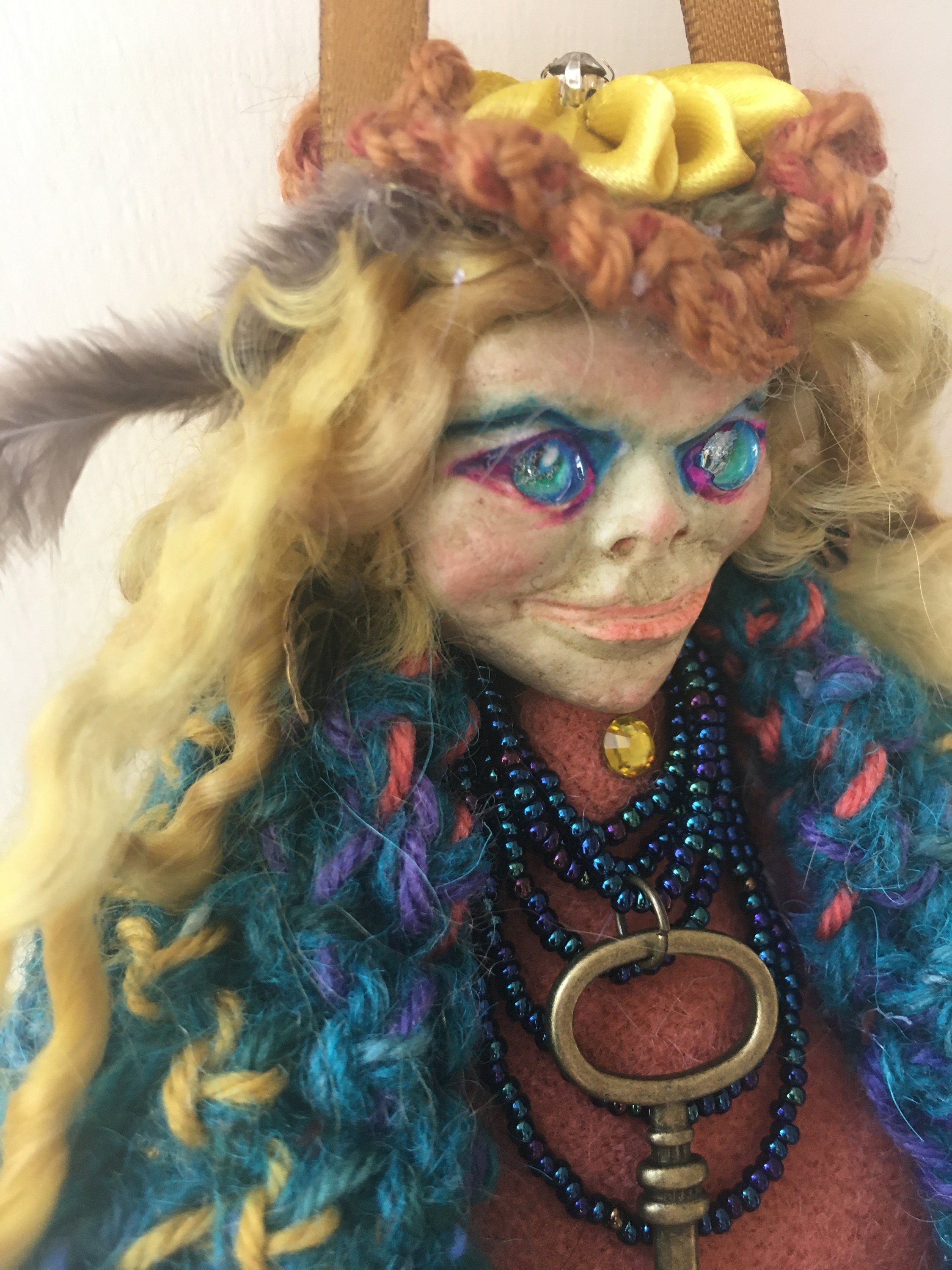 Handmade OOAK Welsh Fairy Art Doll Fantasy Doll Artist Witch Wise Woman ...