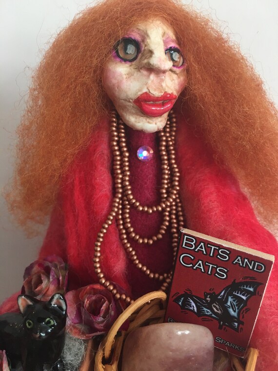 Dolls & Miniatures CRAITH WYNEB OOAK Spooky Fairy Welsh Witch Art Doll ...