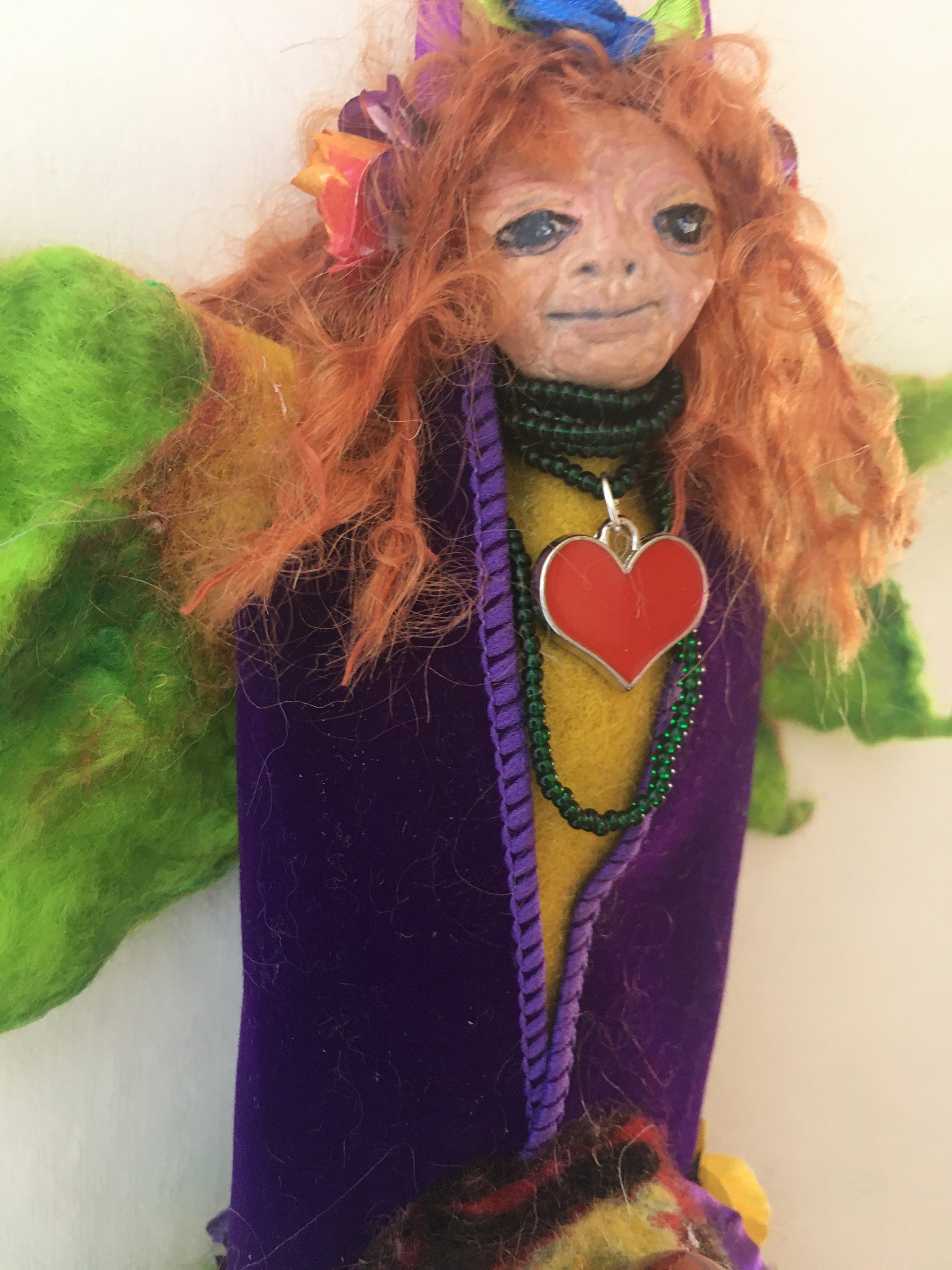RAGNELL: One of a Kind Welsh Fairy Art Doll Handmade Crone - Etsy UK