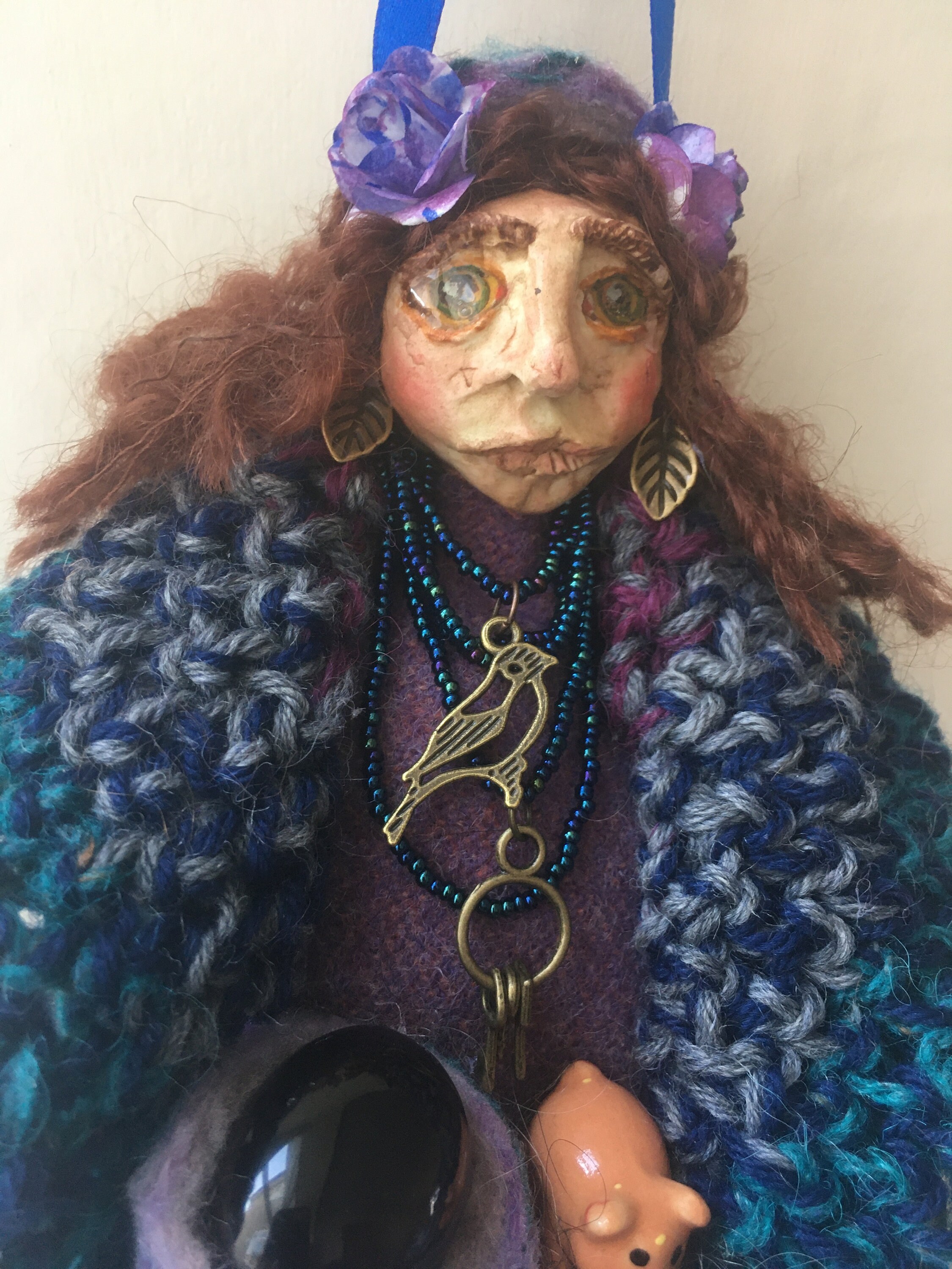 MOCHYN: OOAK Welsh Fairy Art Doll Handmade Wise Woman Witch Spirit Doll ...