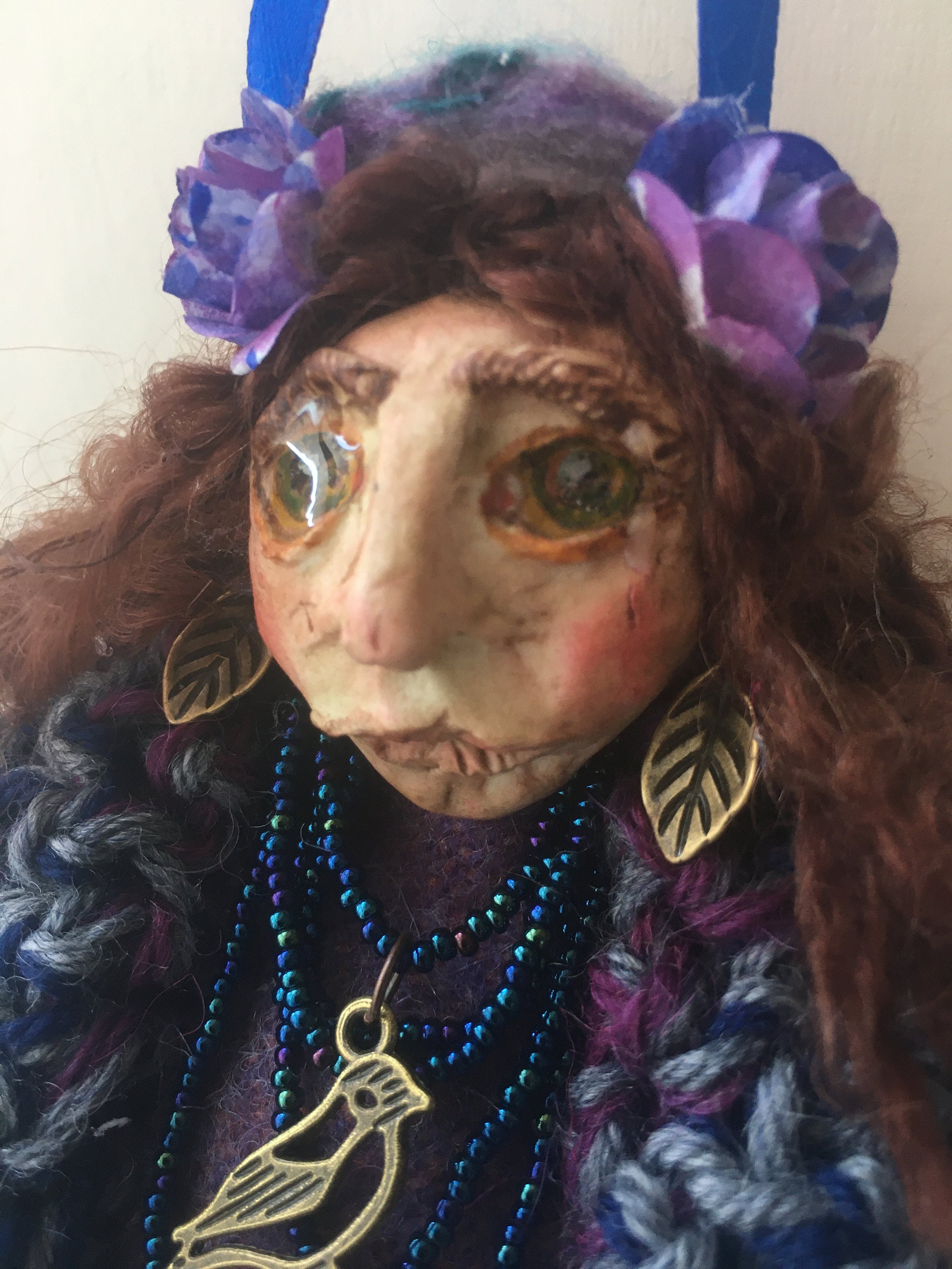 MOCHYN: OOAK Welsh Fairy Art Doll Handmade Wise Woman - Etsy