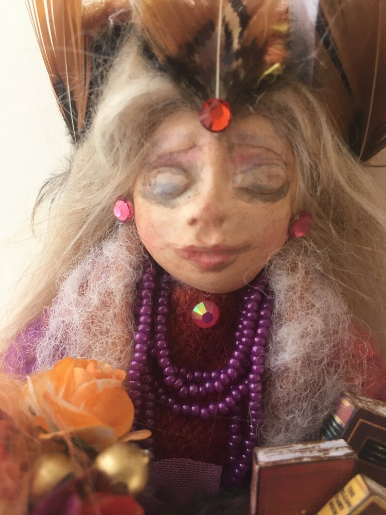 FFREYA: One of a Kind Welsh Fairy Sculpture Handmade Art Doll Gift for ...