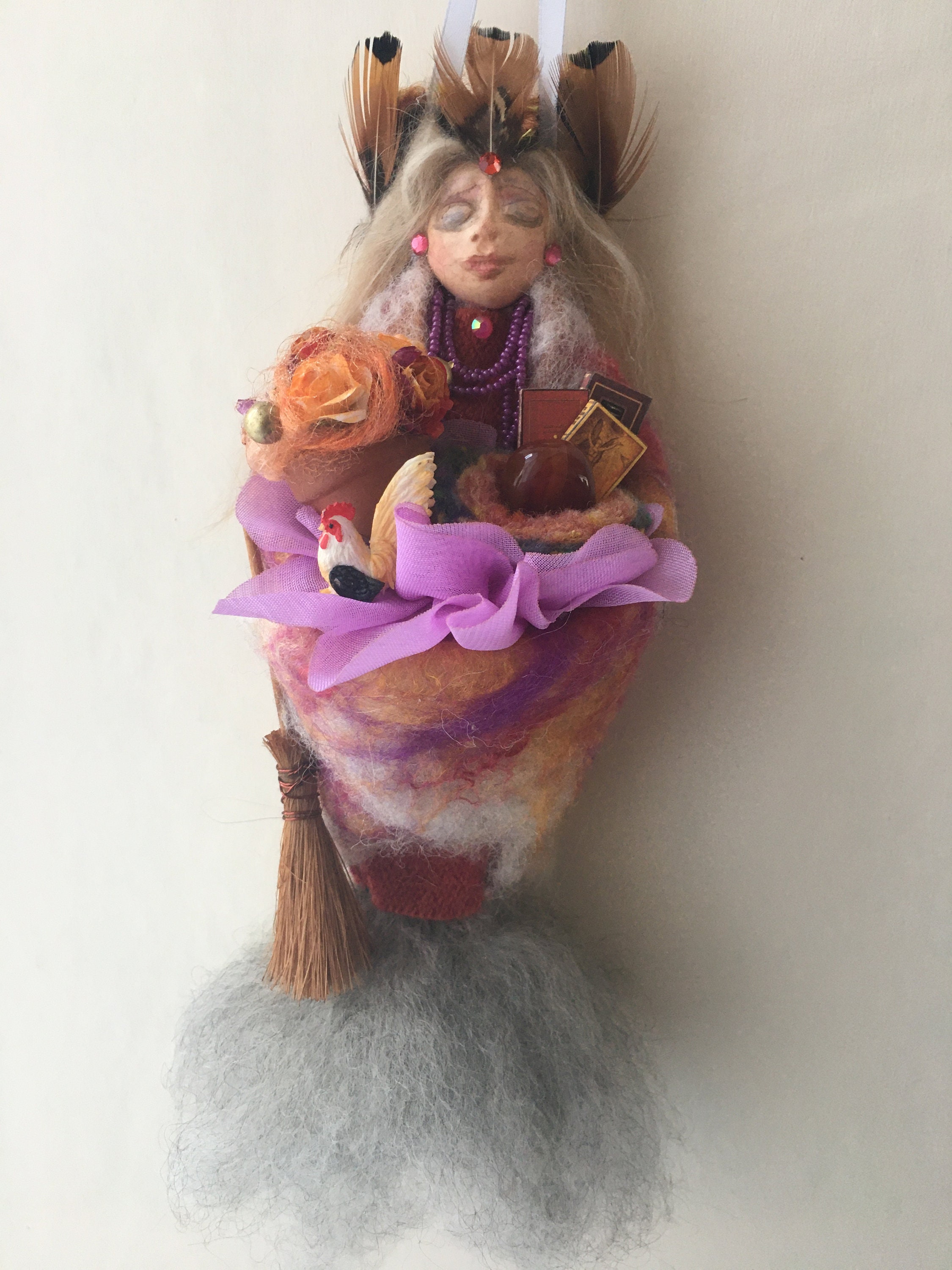 FFREYA: One of a Kind Welsh Fairy Sculpture Handmade Art Doll Gift for ...