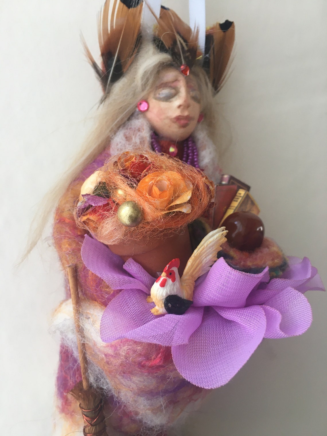 FFREYA: One of a Kind Welsh Fairy Sculpture Handmade Art Doll Gift for ...
