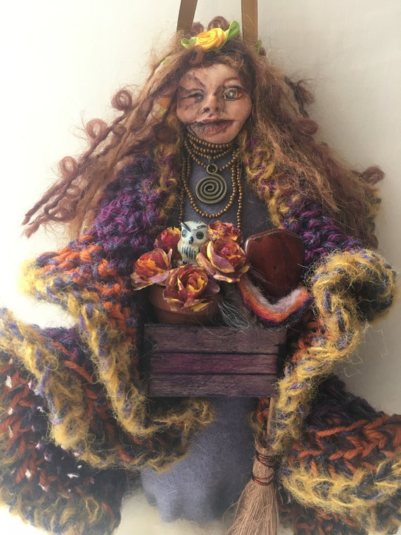 Dolls & Miniatures CRAITH WYNEB OOAK Spooky Fairy Welsh Witch Art Doll ...