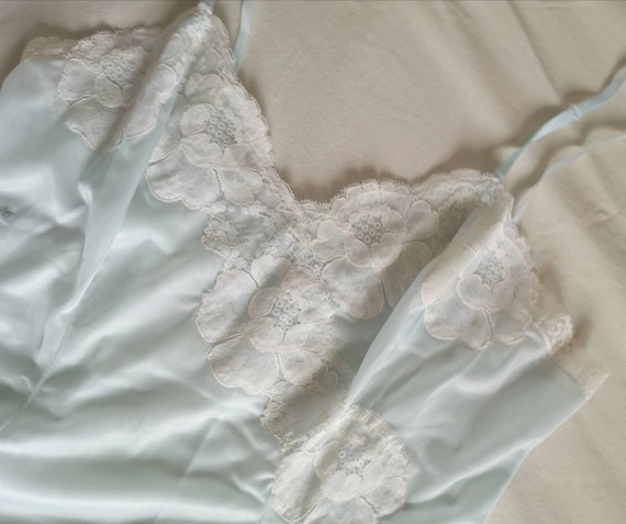 Vintage pink and baby blue lace slip dresses - Gem