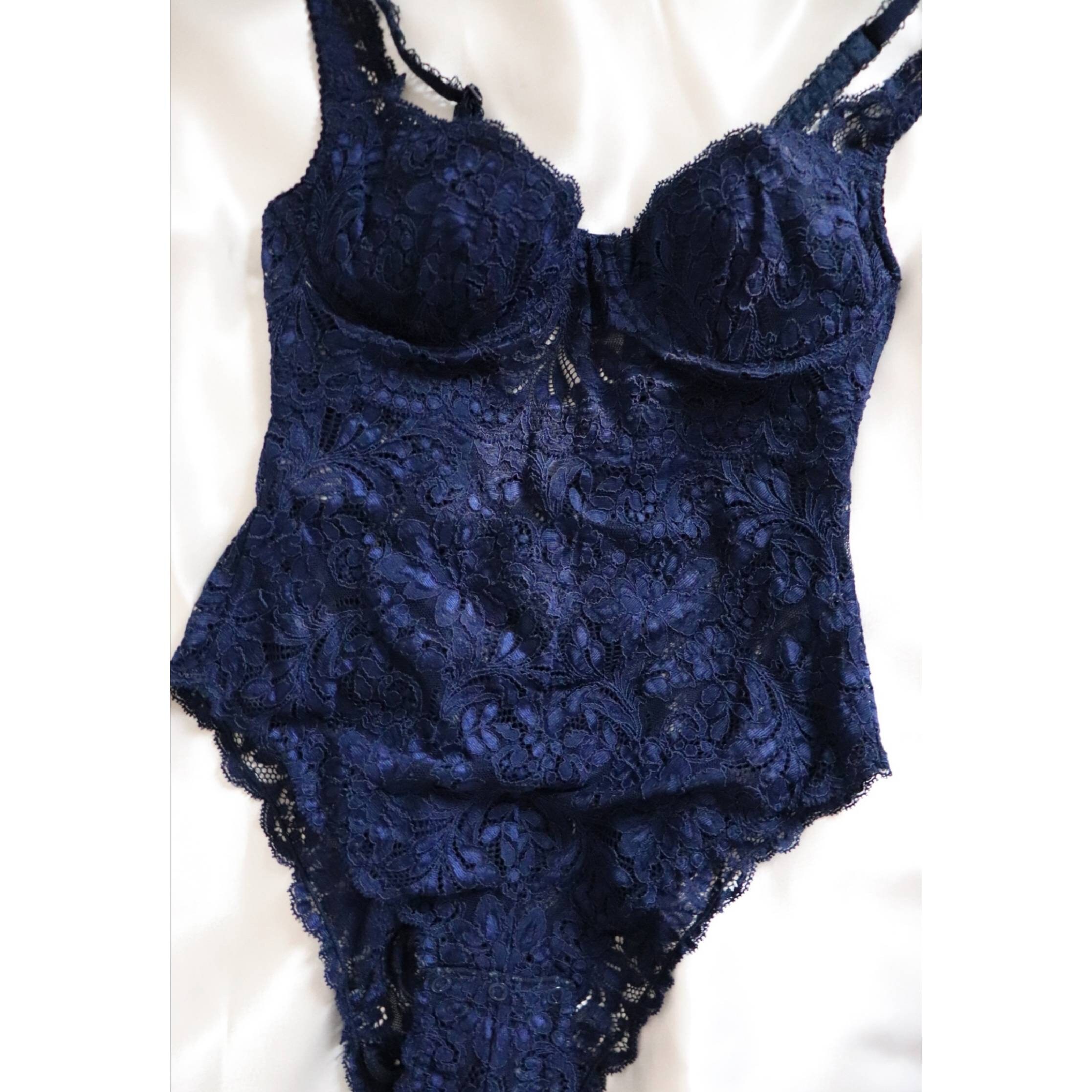 Blue Vintage Lace Bodysuit - Etsy