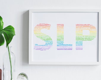 SLP Rainbow Scope of Practice Poster Speech-language - Etsy