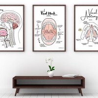 Fun Retro Speech Therapy Art, SLP Illustration Drawing, Office ...