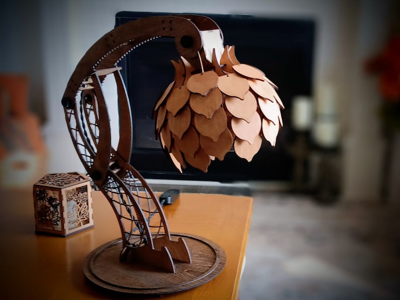 Industrial Laser-cut Desk Lamp - Etsy