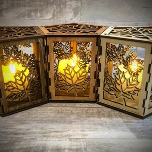 Maple Leaf Laser-cut Lantern - Etsy