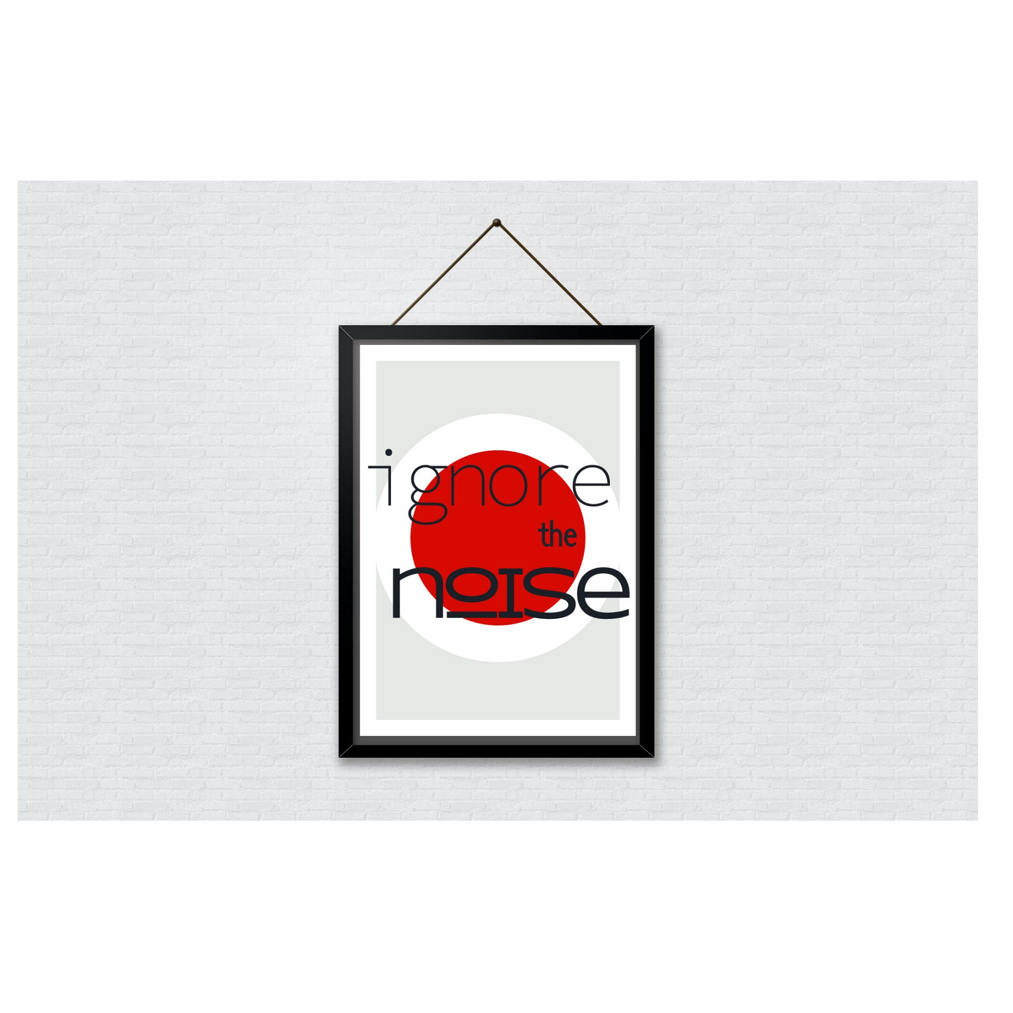 Ignore the Noise Poster Print A4 - Etsy