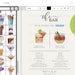 Bar Menu Template DIY Bar Menu Wedding Drink Menu Downloadable Template ...