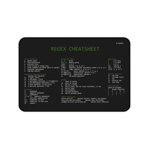 Regex Cheatsheet Desk Mat for Sys Admin, Developer, Programmer, IT Admin - Etsy