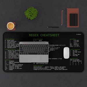 Regex Cheatsheet Desk Mat for Sys Admin, Developer, Programmer, IT Admin - Etsy