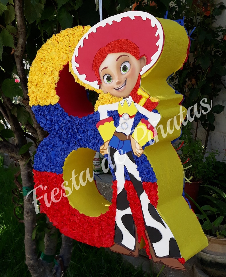 Toy Story Number Piñata Jessie - Etsy