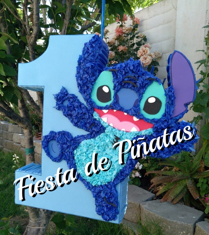 Stitch Piñata With Number Lilo and Stitch. - Etsy