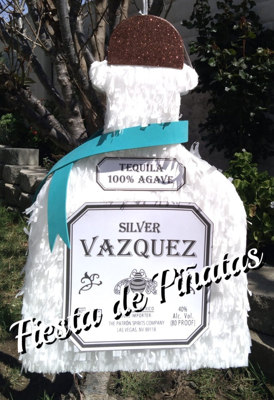 Patron Tequila Piñata, Custom Name Available Upon Request. - Etsy