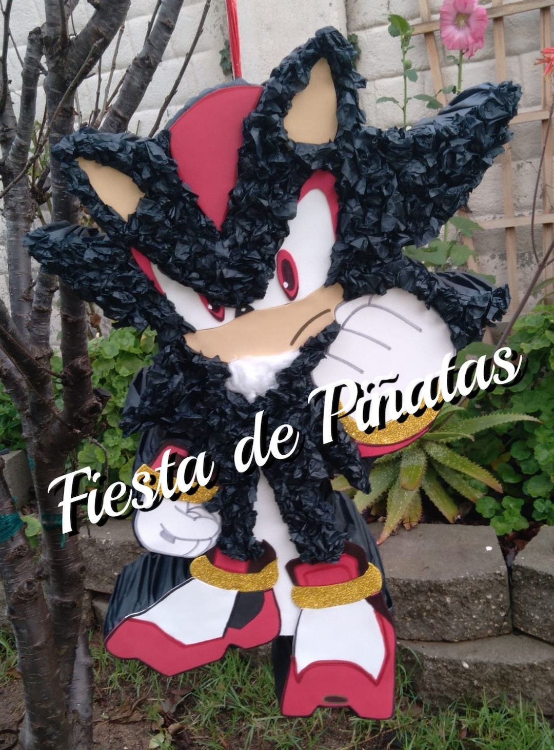 Shadow From Sonic the Heghog Piñata 23 Inches Tall - Etsy