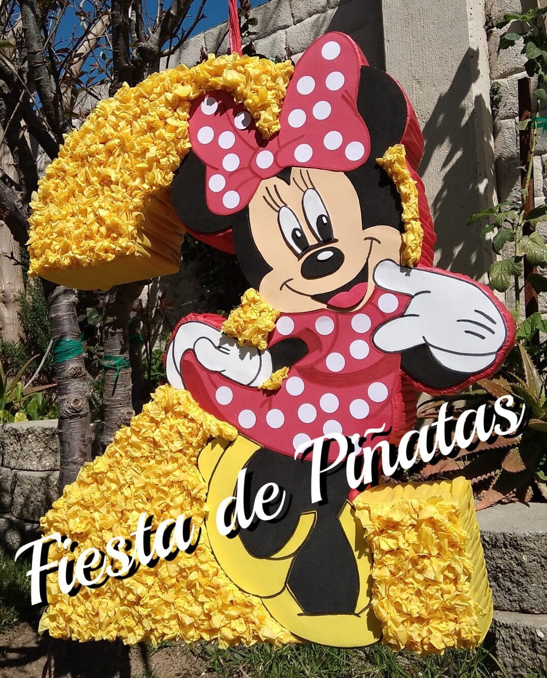 Minnie red Pinata With Optional Numer. - Etsy