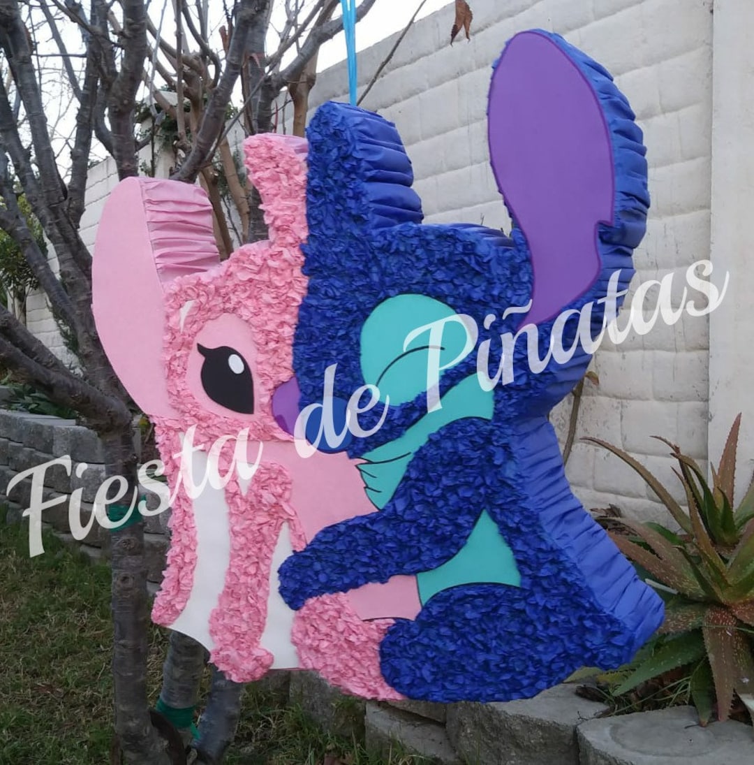 Stitch and Angel Piñata - Etsy