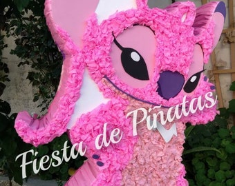 Stitch and Angel Piñata - Etsy
