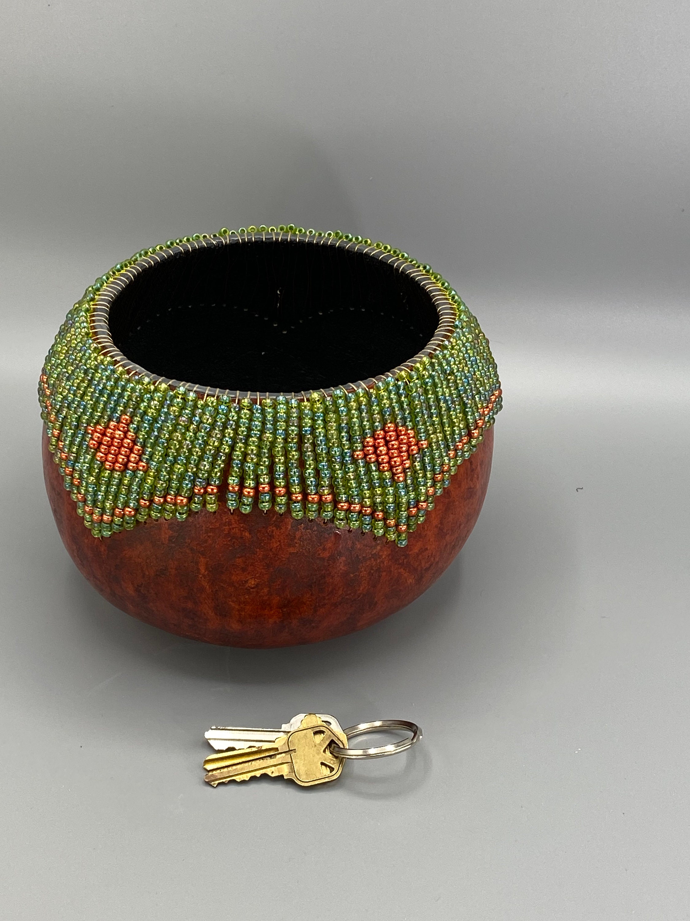 Beaded Round Gourd - Etsy