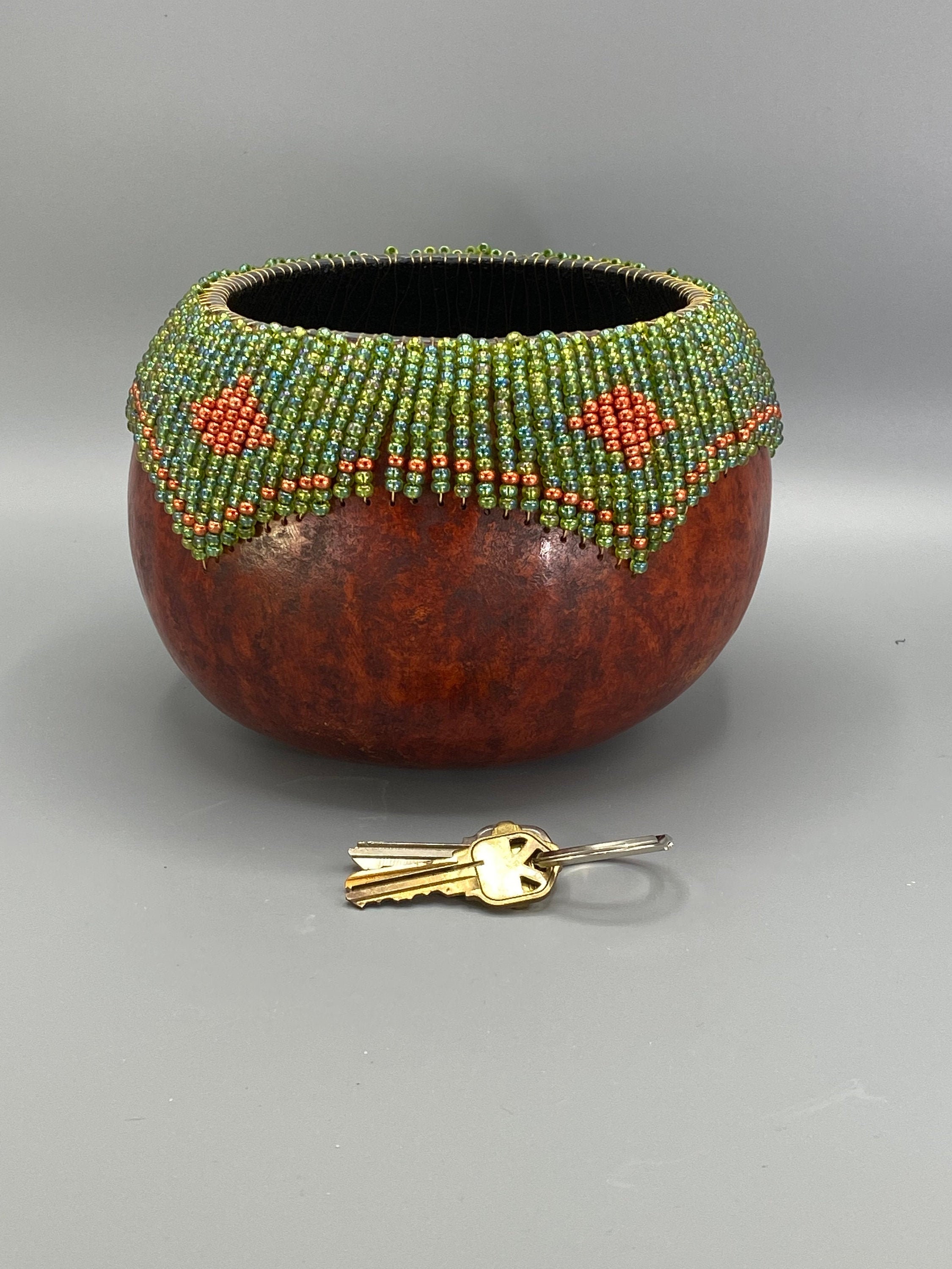 Beaded Round Gourd - Etsy