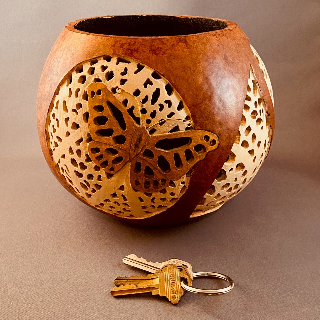 Fancy Filigree With Butterfly Gourd - Etsy