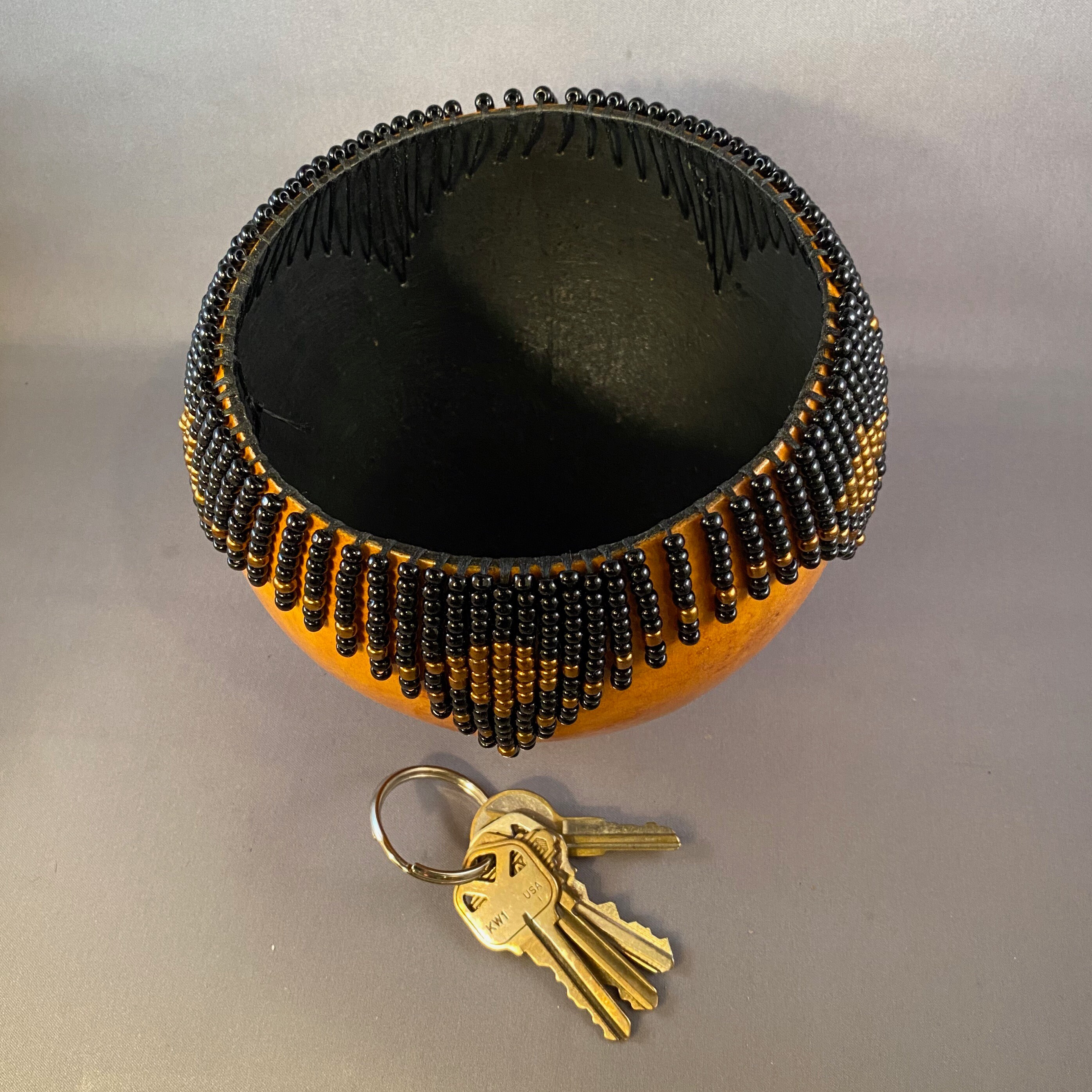 Exotic Beaded Round Gourd - Etsy