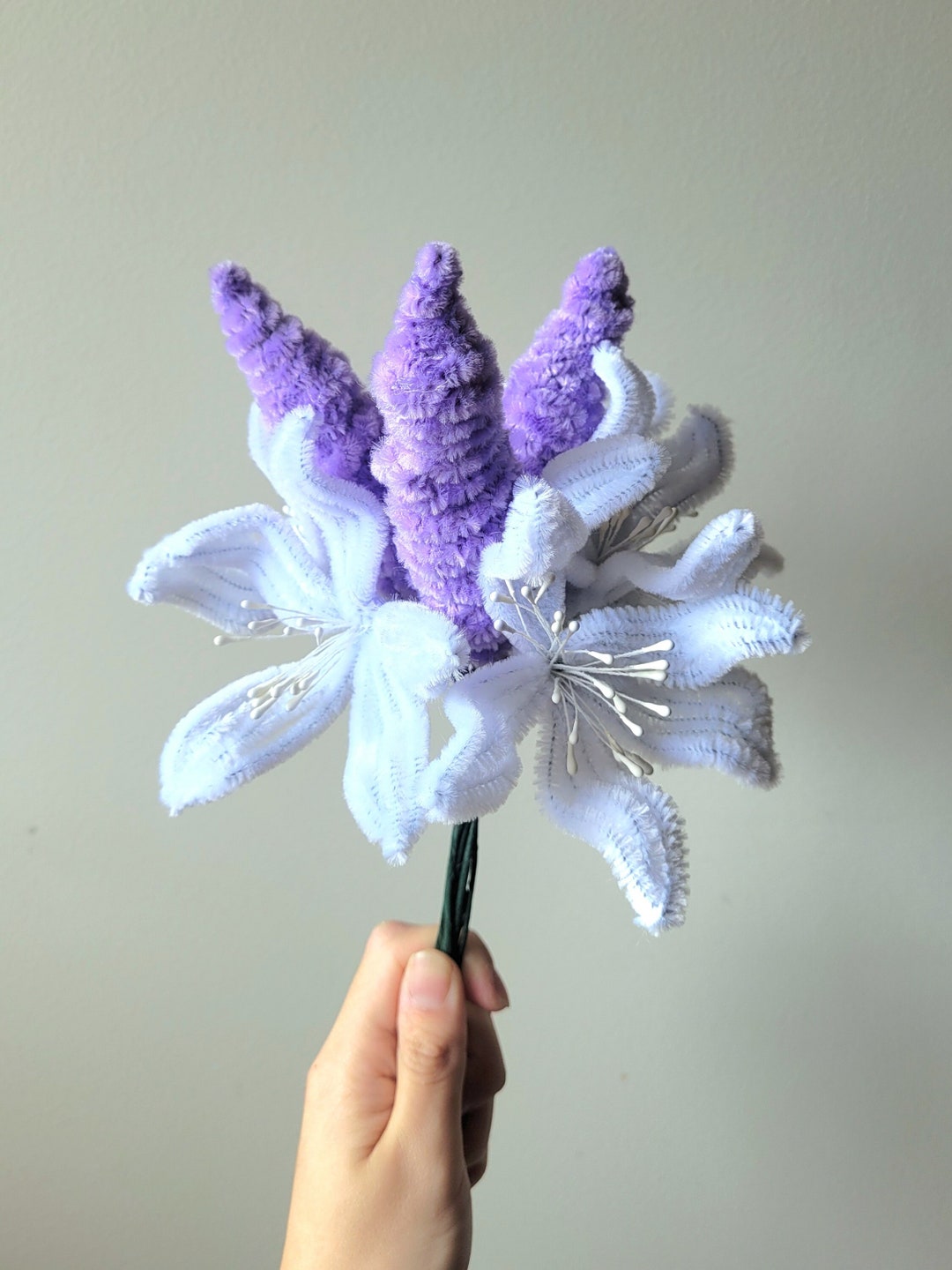 Handmade Flower Bouquet pipecleaner - Etsy