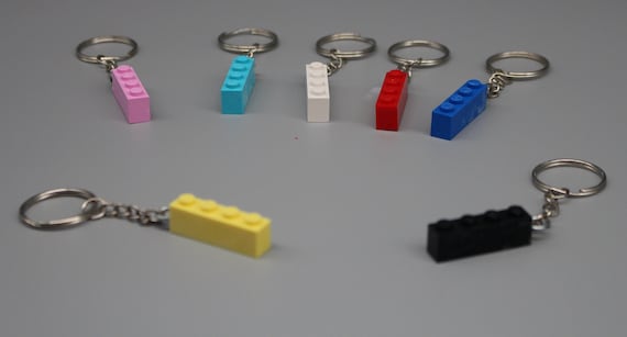 Colorful 1 X 4 Key Chain Made From LEGO® Bricks Key Ring or - Etsy