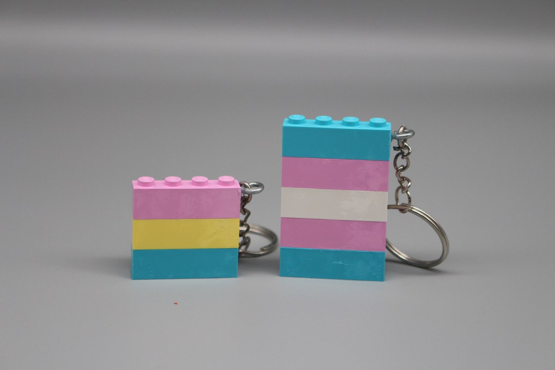 Trans Pride Flag or Pansexual Pride Flag Made From LEGO® | Etsy
