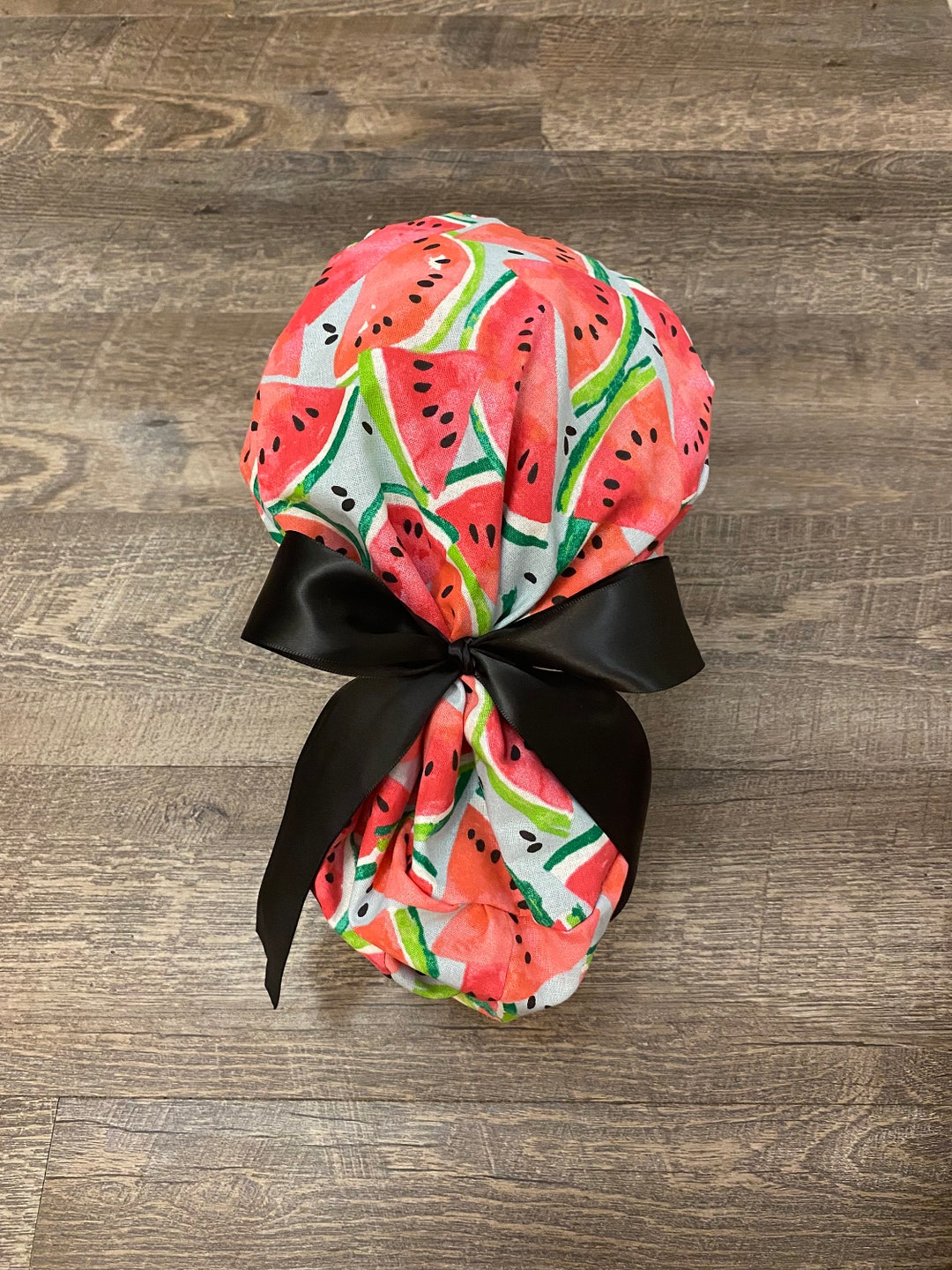 Satin Lined Scrub Cap Silk Lined Scrub Cap Ponytail Scrub - Etsy