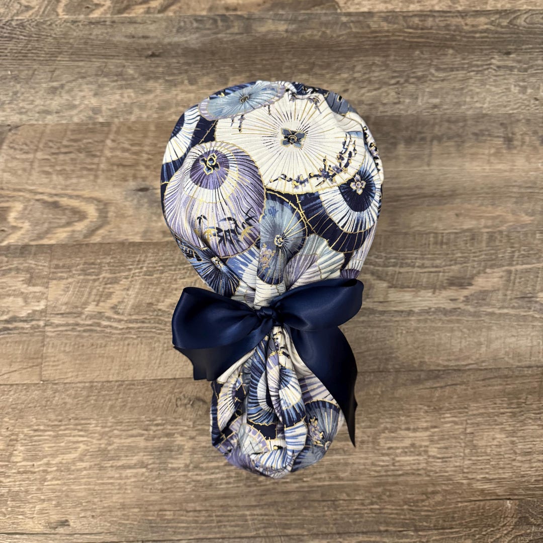 Satin Lined Scrub Cap Ponytail Silk Lined Scrub Cap Scrub Caps for ...