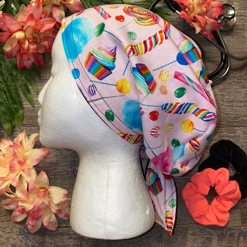 Satin Lined Scrub Cap Etsy