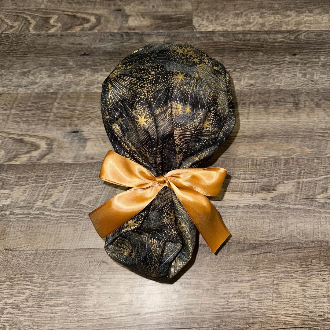 Satin Lined Scrub Cap Ponytail Silk Lined Scrub Cap Scrub Caps for ...