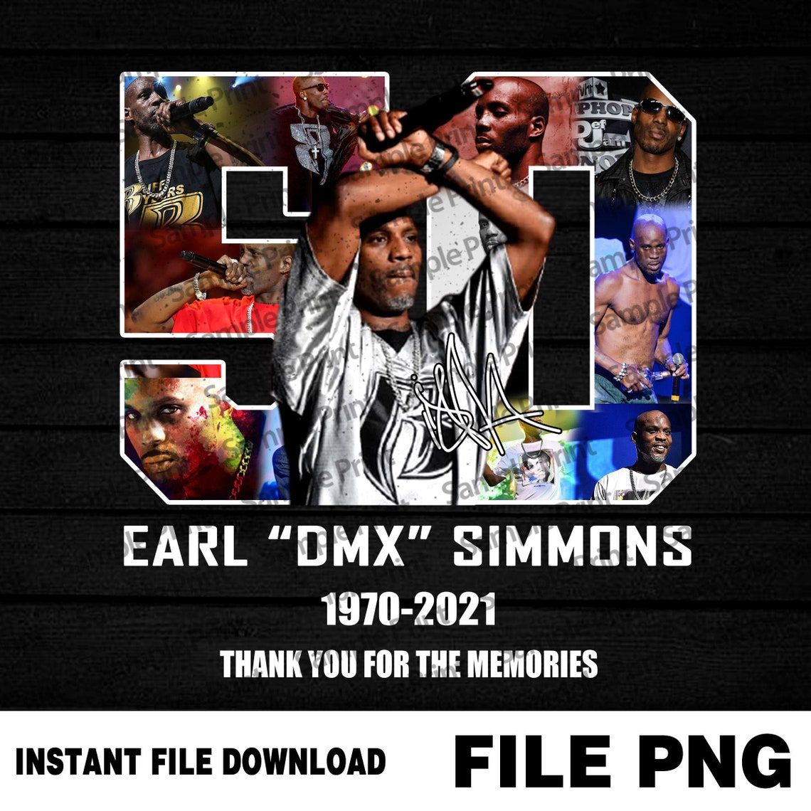 Rip DMX Rapper Png Dmx Png Dmx Vintage Png Digital Rapper | Etsy