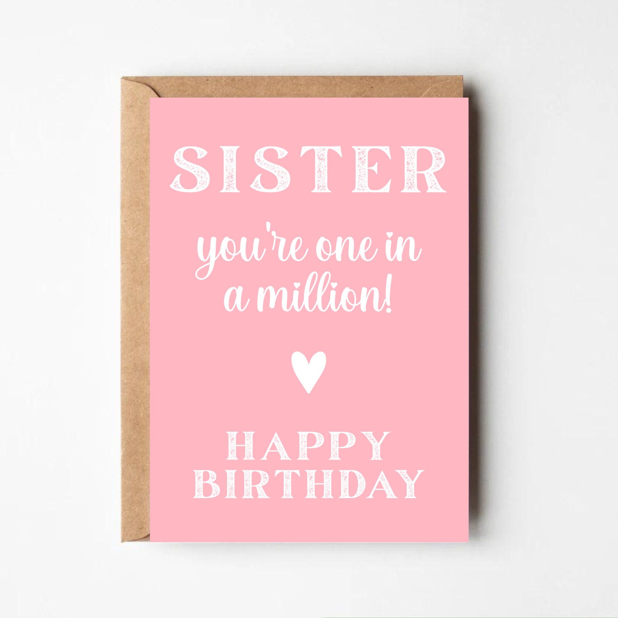 Love You Sister Card