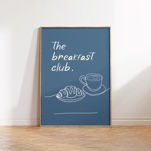 The Breakfast Club Print | Kitchen Wall Art | Food Tea Coffee | Brunch ...