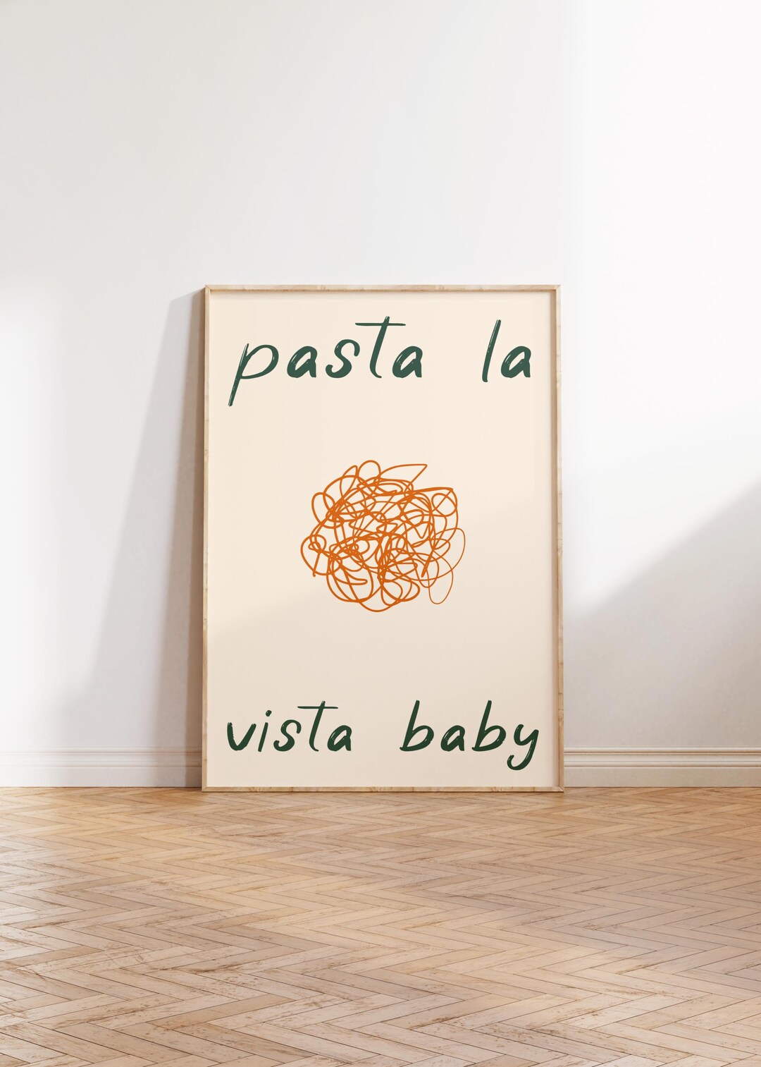 Pasta Print | Food Poster | Kitchen Print | Trendy Home Decor | Funky ...