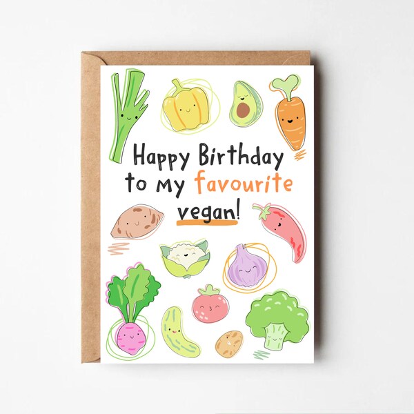 Vegan Card - Etsy