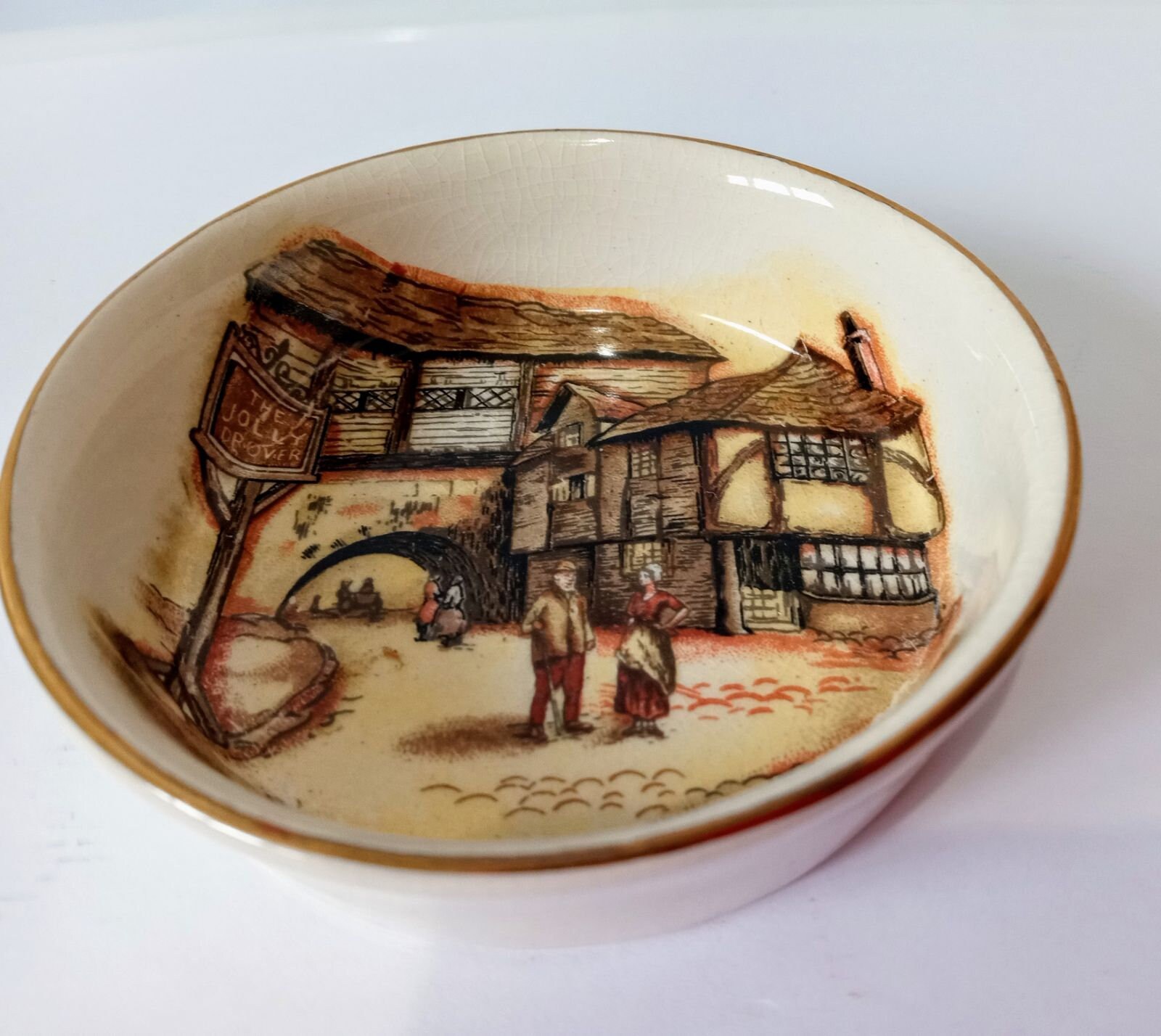 Rare Vintage Sandland Ware Small Decorative Dish the Jolly Drover ...