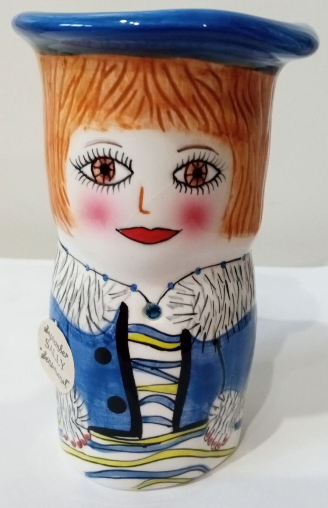 September SALLY Sensational Bella Casa Susan Paley Signed Ganz 5 Vase ...